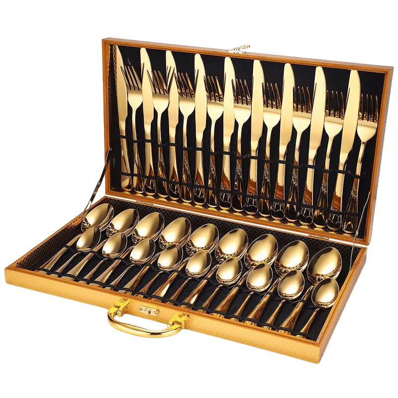 Golden Box Cutlery Set | Bakandamiya Shopping